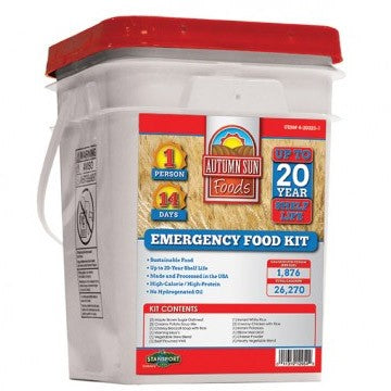 Autumn Sun 1 Person 14 Day Emergency Food Kit 4-20325-1 – Best Glide ASE